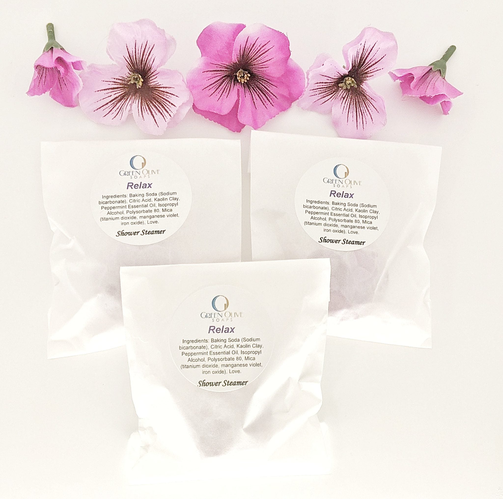 New Packaging for Shower Steamers – GreenOliveSoaps